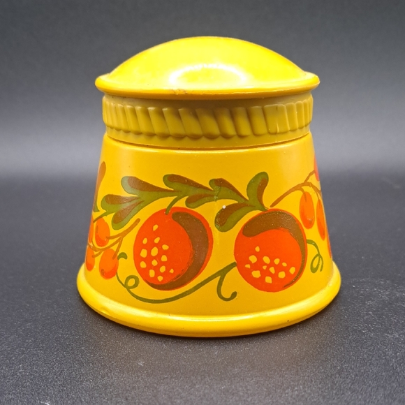 Avon | Other | Vintage Avon Yellow And Orange Patchwork Jar | Poshmark